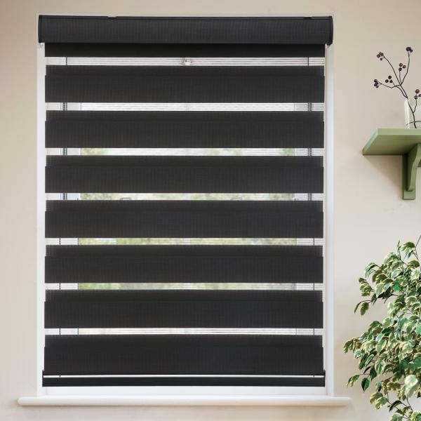 Quality New Latest Colorful Plain Blackout Roller Shades Zebra Blinds Fabrics for sale