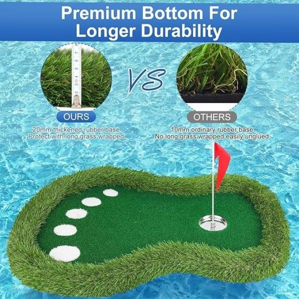 Quality Artificial Grass and Cages Mats 2024 Inflatable Floating Green Mat for Outdoor for sale