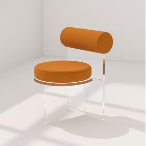 Quality Bedroom Living Room Custom Acrylic Furniture Clear Acrylic Chair 45 X 45 X70cm for sale