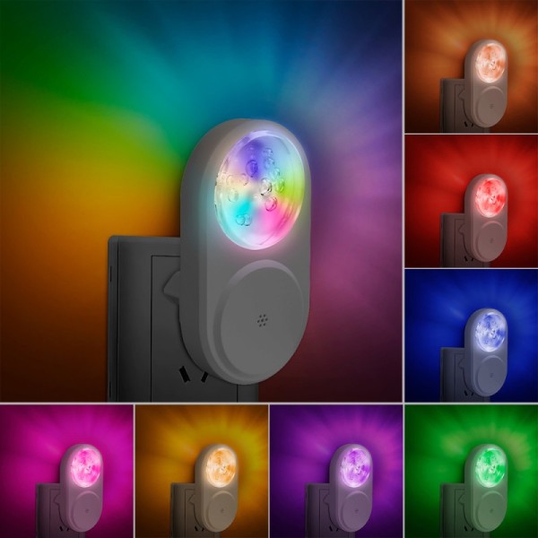 Quality 2pcs Rgb Atmosphere Mini Led Light 100mm Colorful Night Light for sale