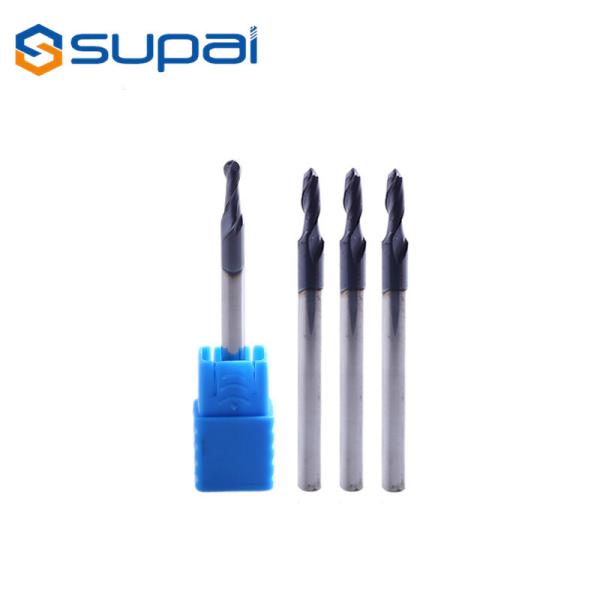 Quality HRC55 4 Flute Carbide Ball Nose End Mill Manufacturer In China for CNC Milling for sale