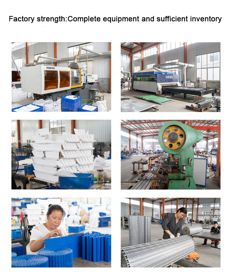 Flat Modular Plastic PVC Conveyor Mesh Belt for Food Industry Sale