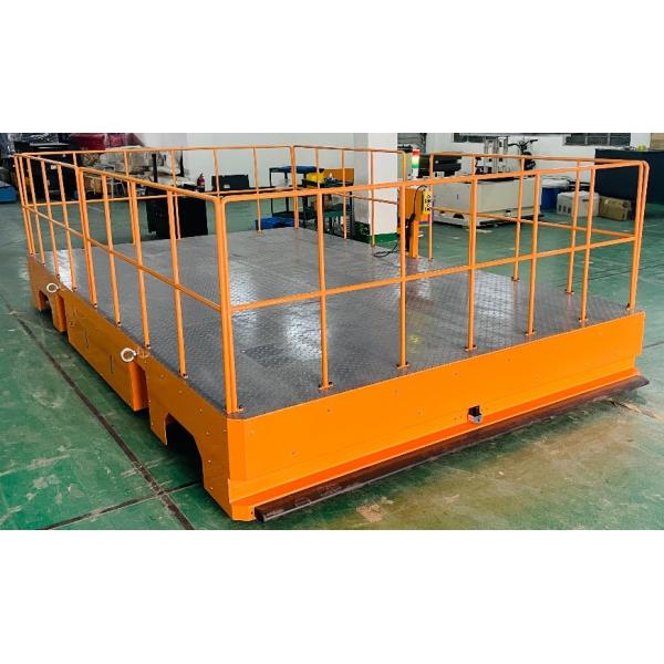 Quality 10T Automated Guided Vehicle Rail AGV Transfer Cart Remote Control for sale
