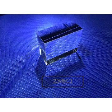 Quality Hexahedron Sapphire Parts Optical Light Guide Block Lens For Laser Cosmetic for sale