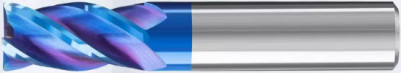 Quality H65 4R Round Nose End Mill 3mm-12mm 4 Flute Solid Carbide End Mill for sale
