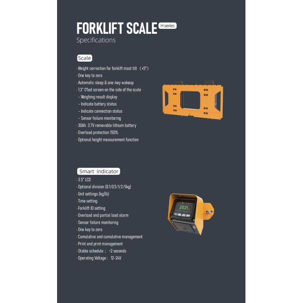 Quality LED Display Digital Forklift Scale Range 30-4500kg with 1 Kg Accuracy for sale