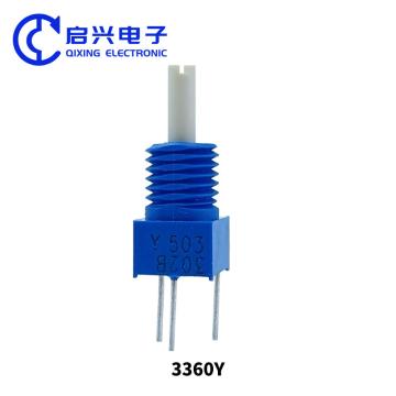 Quality 3360Y 5k Variable Resistors with 6mm Knob 0.5W Rated Power for sale