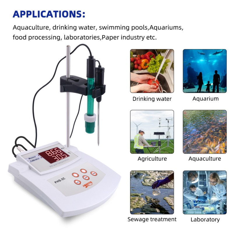 PHS-3C PH Meter measurement demonstration