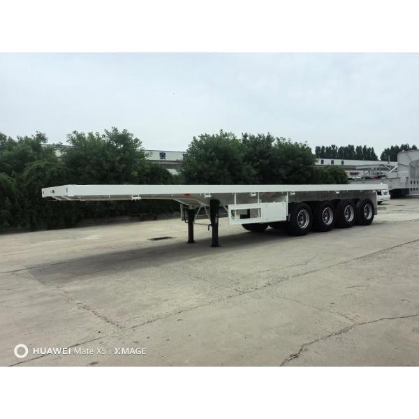 Quality Four Axle Container Flatbed Trailer For High Capacity Cargo Transport for sale