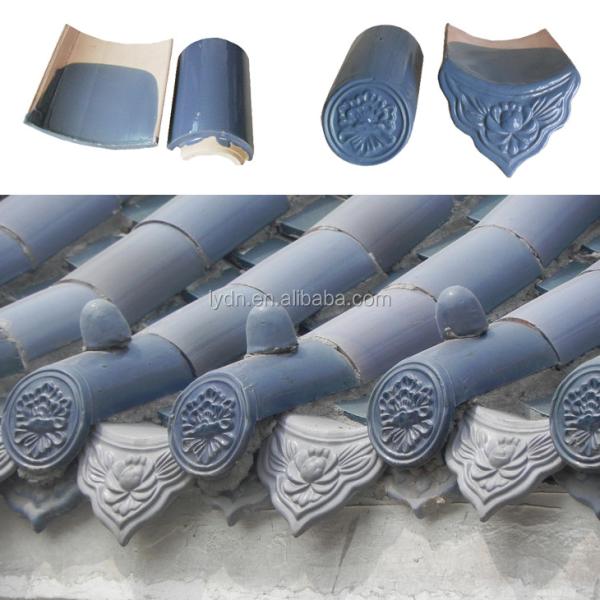 Quality Chinese traditional style grey glazed roofing tiles for sale