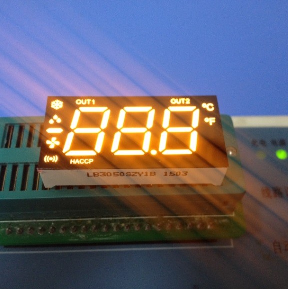 Quality Ultra Red / Yellow 7 Segment LED Display 0.5 Inch Common Anode For Refrigerator for sale