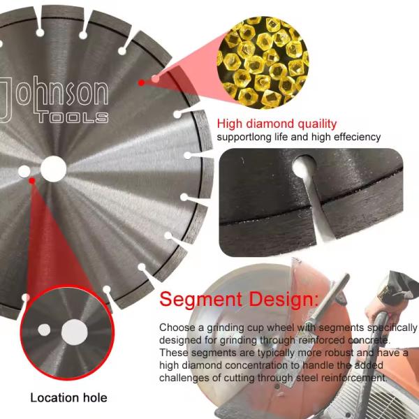 Quality 14 Inch Diamond Concrete Saw Blade Road Construction Cutting Blade for sale