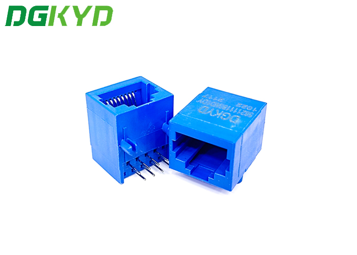 5621 Single Port RJ45 Socket Without Transformer , Blue PBT RJ45 ...