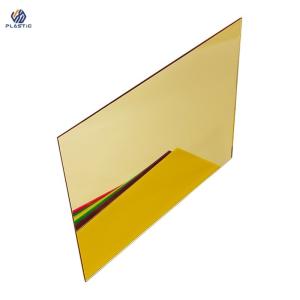 Quality Width 1220mm Mirror Acrylic Sheet Cut To Size Rose Gold Color Option for sale