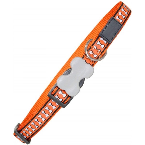 Quality Adjustable Soft Nylon Dog Collar , Soft Webbing Reflective Pet Collars for sale