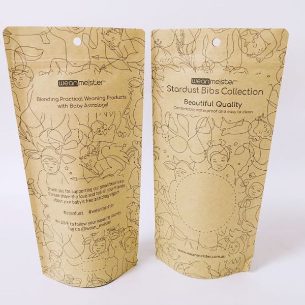 Quality Food Snacks Packaging Compostable Package Zipper Bag Biodegradable Materials Plastic Bags PLA Paper Pouch Bag Ecofriendly Material Packaging Printing Offset Printing for sale