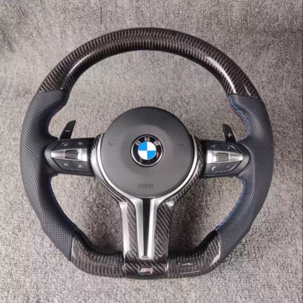Quality True Carbon Fiber 44*44*25 Steering Wheel Assembly Set for Bmw M2/M3/M4/M5/M6 Racing for sale