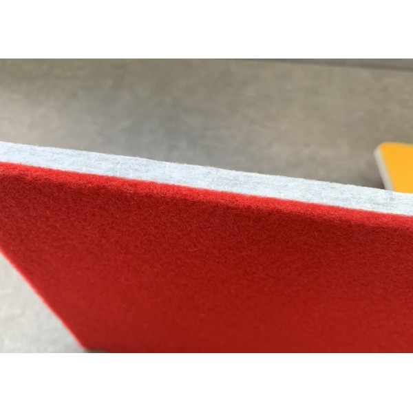 Quality Upholstery Non Woven Felt Laminate On Polyester Fiber Board Bright Color for sale