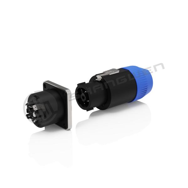 Quality Quick Lock Rugged Durable 8 Pore 8 Pin Male Socket Chassis Speaker Connector for sale