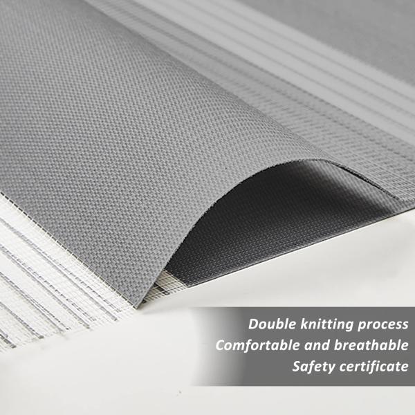 Quality 100% Polyester Outlet Roller Blind Zebra Fabric with Wooden Pattern for sale