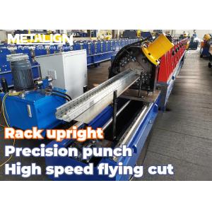 Quality Adjustable Width Upright Rack Roll Forming Machine Heavy Duty High Precision for sale