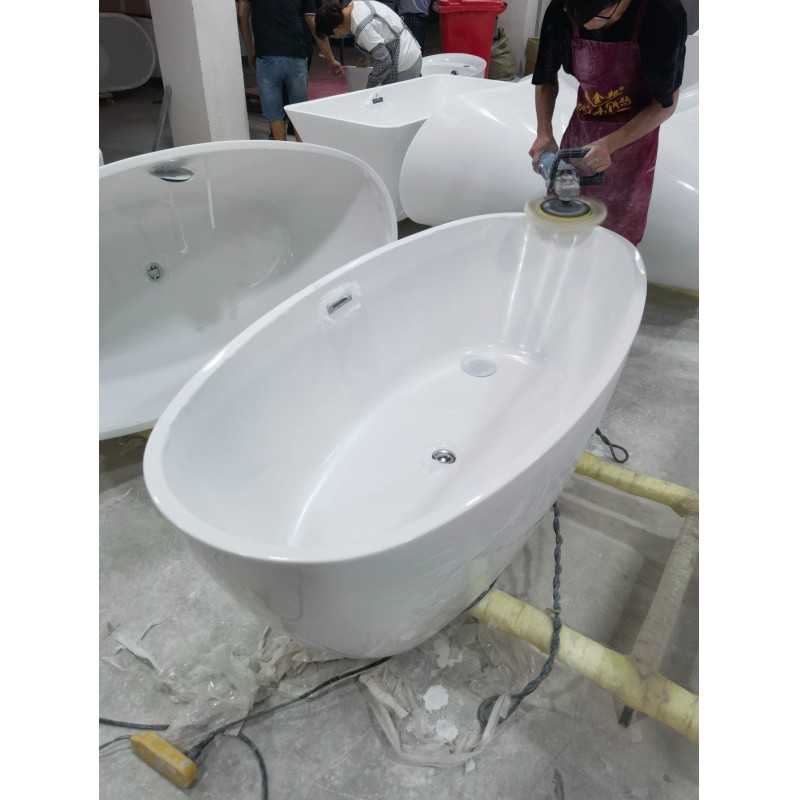Oval Typical Luxury Freestanding Bathtub Egg Design Bulk Packing for Option