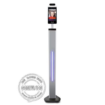 Quality 8" EU Health Code Scanner Facial Recognition Thermometer Body Temperature for sale