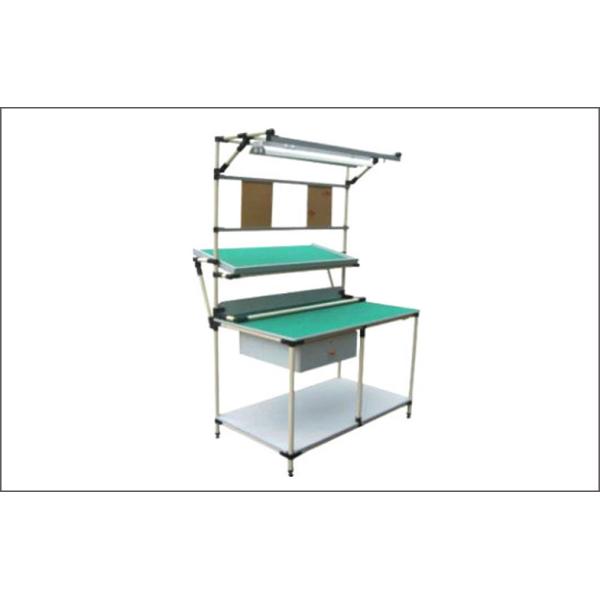 Quality Pipe Workbench modular pipe rack workstation assembled by pipe joints adjustable for sale