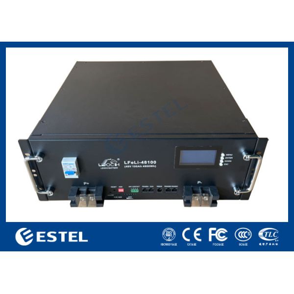 Quality 100Ah 48VDC Lithium Iron Phosphate Battery for Telecom Outdoor Cabinet for sale
