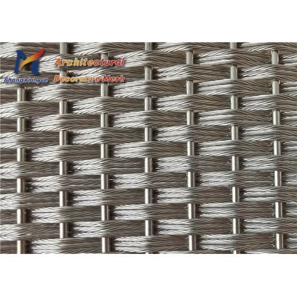 Quality 5mm Architectural Wire Mesh Panels Hotel Elevator Facades Antique Brass for sale