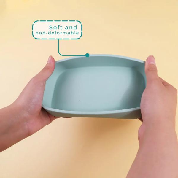 Quality Leakproof Odorless Silicone Food Storage Containers 3 Compartments for sale