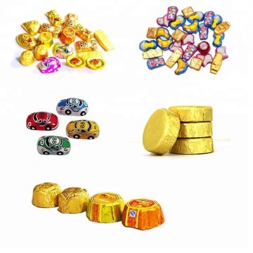 Quality Multifunction Round Shape Chocolate Wrapping Machine Speed 300ppm Electric for sale