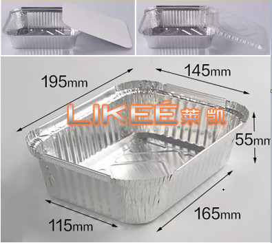 Quality Barbecue 250ml Aluminium Foil Food Container With Clear Lids for sale