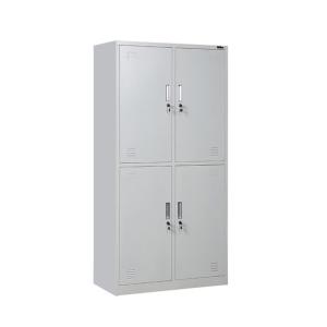 Quality SGS 4 Door Powder Coating Almirah Metal Locker Cabinet for sale