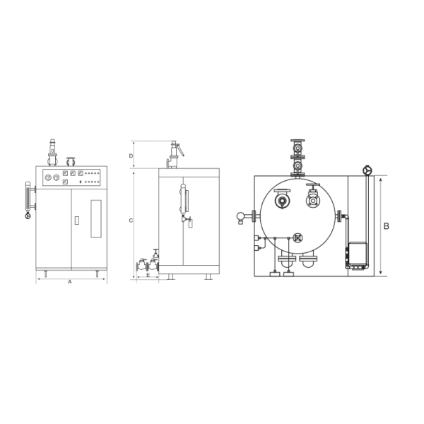 Quality Electric Steam Efficient Package Boiler Systems Vertical for sale
