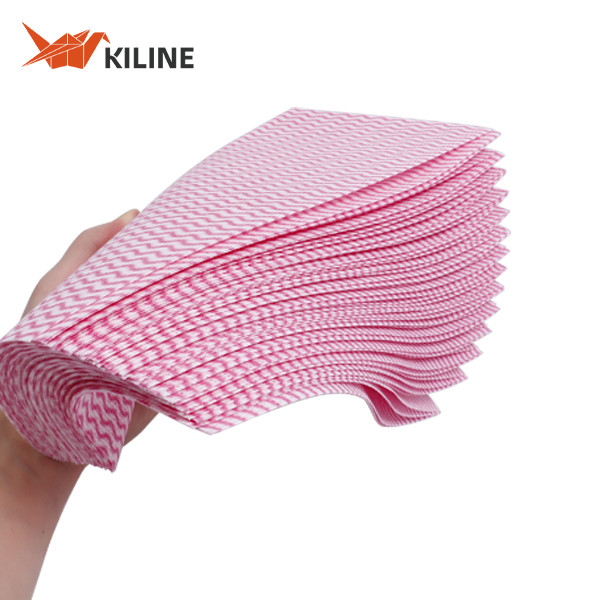 Quality Color Coded Commercial Cleaning Wipes Reusable Kitchen Towel Roll For Multitask for sale