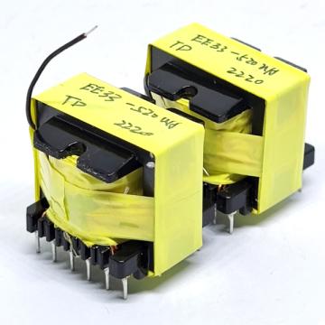 Quality EE33 Copper Ferrite Core High Frequency Transformer 24V 3A 6+4 Pins for sale
