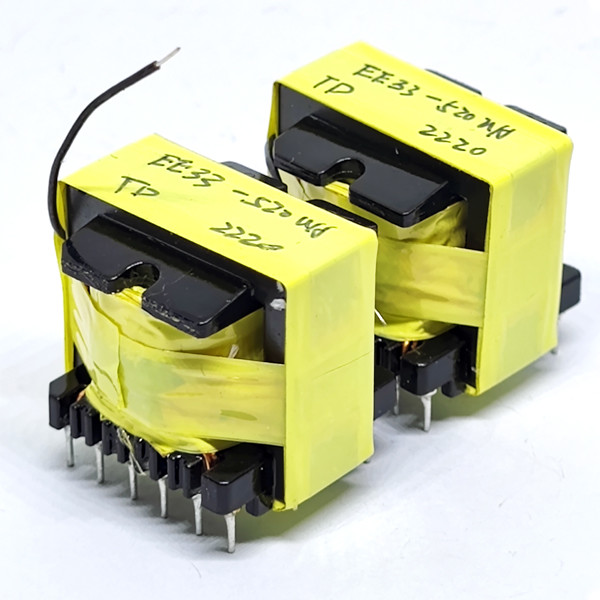 Quality EE33 Copper Ferrite Core High Frequency Transformer 24V 3A 6+4 Pins for sale