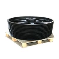 Quality Iron Large V Belt Pulley for Power Transmission Customized by Sand Casting for sale