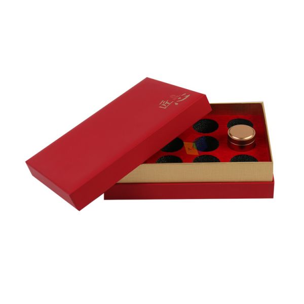 Quality Stamping Printing Handling Design Tea Tin with Custom Logo Printed Packaging Box for sale