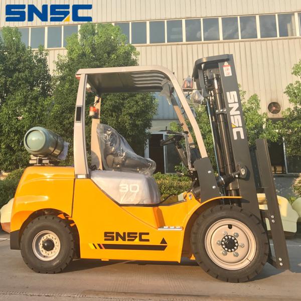 Quality 3m To 7m Reach SNSC LPG Gas Forklift 3 Ton LPG Counterbalance Forklift for sale