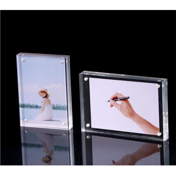 Quality Transparent Crystal Custom Acrylic Fabrication 20mm Acrylic Photo Frame for sale
