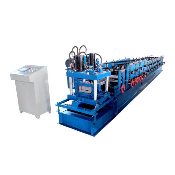 Quality Blue Color Purlin Roll Forming Machine Yield Strength 235Mpa With 14 Steps for sale