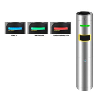 Quality 304 Stainless Steel Dropbox Card Collector Access Control Turnstiles For Public for sale