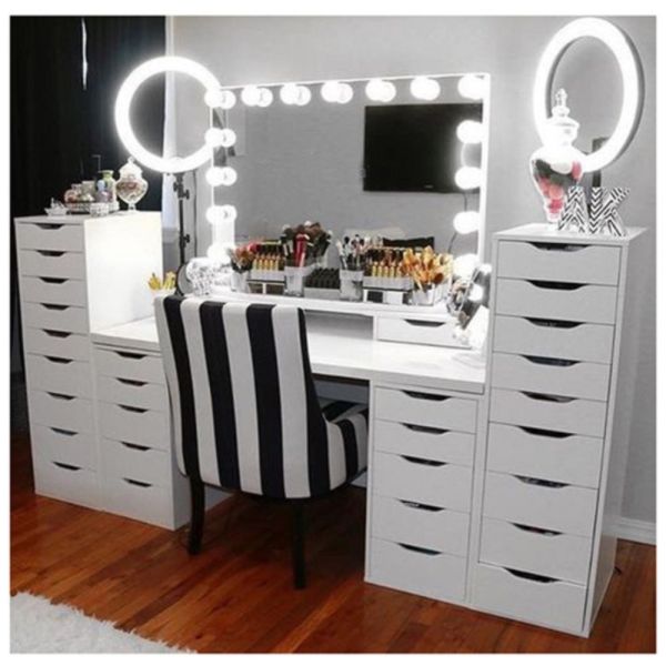 Quality Customized Hollywood Dressing Table Mirrored Desk For Bedroom for sale