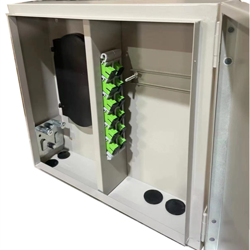 Quality 12F Wall Mount Fiber Enclosure Metallic ODF Fiber Optic Patch Box 12 Core for sale