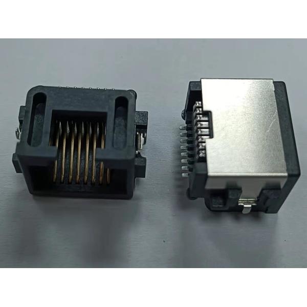 Quality SMT Offset / Overhangs PCB RJ45 Jack , Modular RJ45 PCB Connector for sale