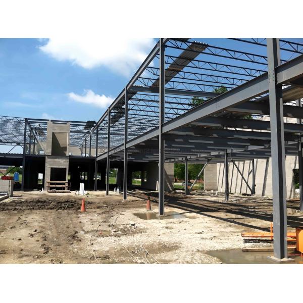 Quality Erected Quickly Prefabricated Steel Warehouse Construction Snow Resistance for sale