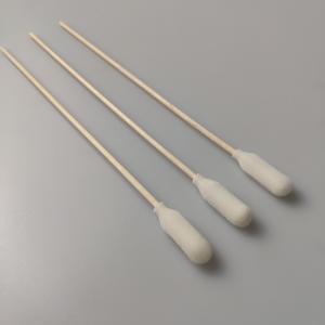 Quality Medical 150mm 6 Inch Foam Covered Wooden Cotton Swab for sale