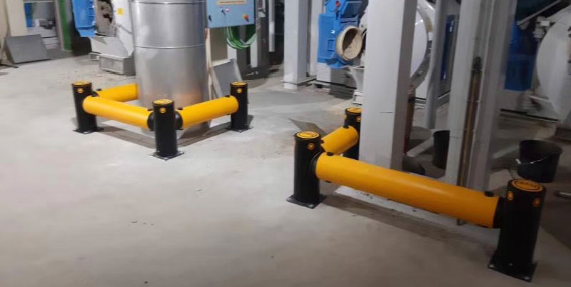 Building Post Safety Barrier Polygon Anti-Collision Guardrails Warehouse Safety Barrier
